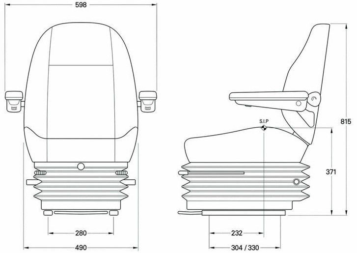 KAB 555 Seat. KAB Seating UK